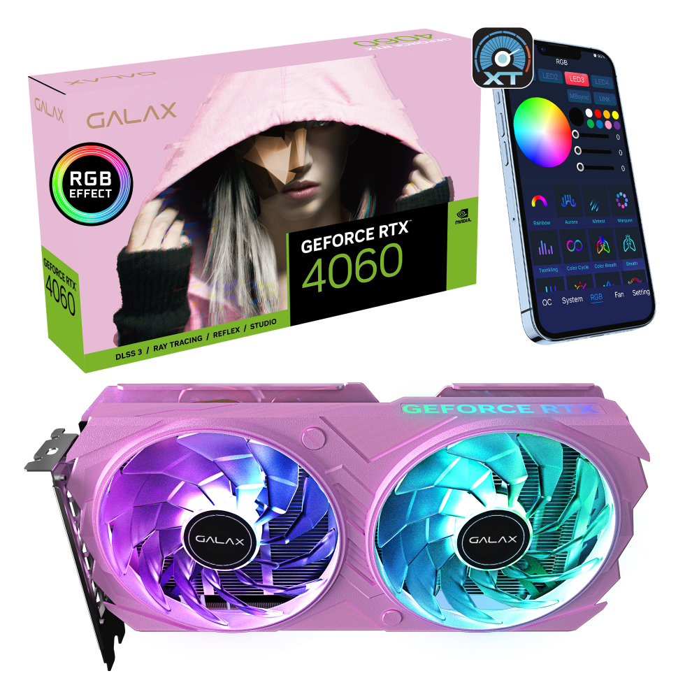 GALAX GeForce RTX™ 4060 EX Pink