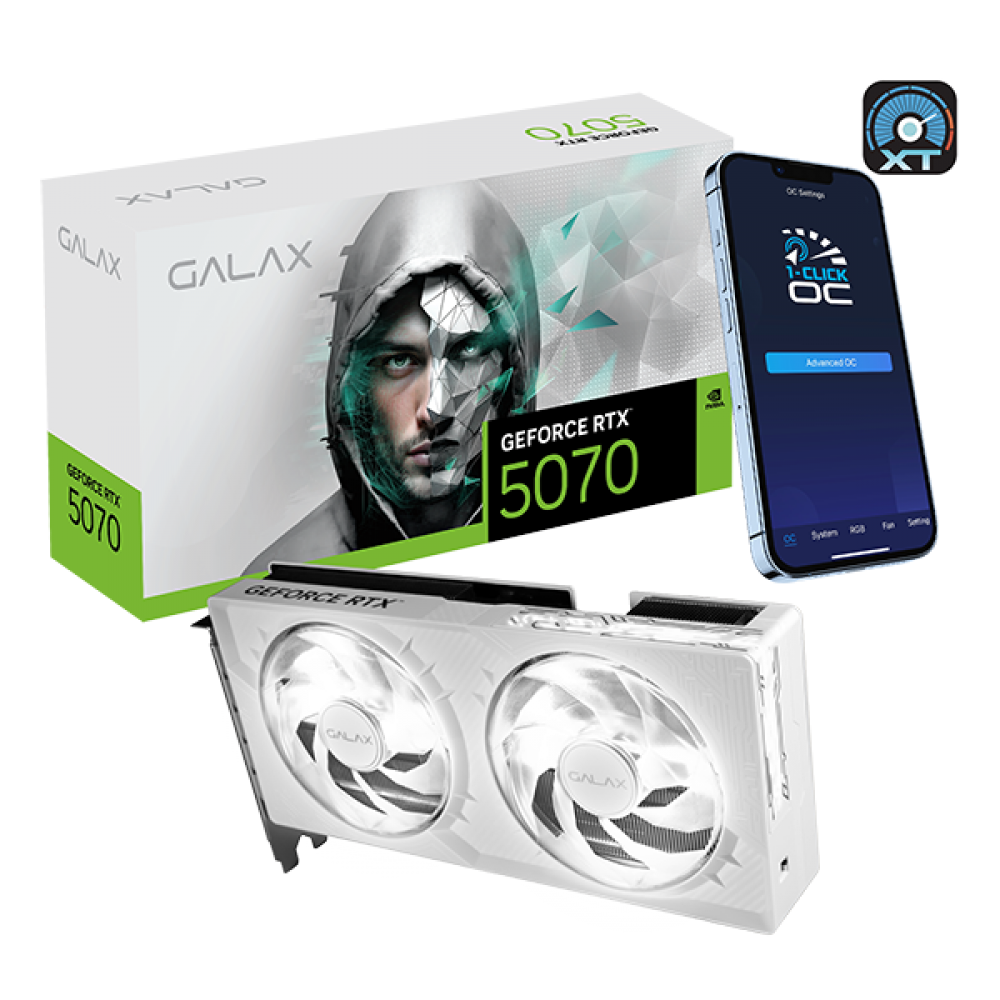 GALAX GeForce RTX™ 5070 1-Click OC White
