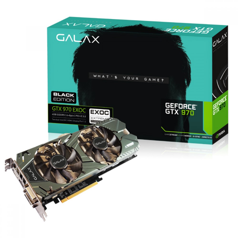 GALAX GEFORCE GTX 970 Black EXOC - 顯示卡