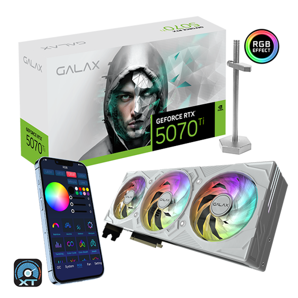 GALAX GeForce RTX™ 5070 Ti EX Gamer 1-Click OC White